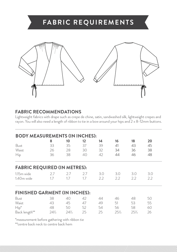 Anderson Blouse PDF Sewing Pattern - Sew Over It