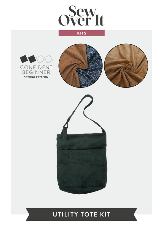 The Utility Tote Kit - Camel Corduroy – Sew Over It