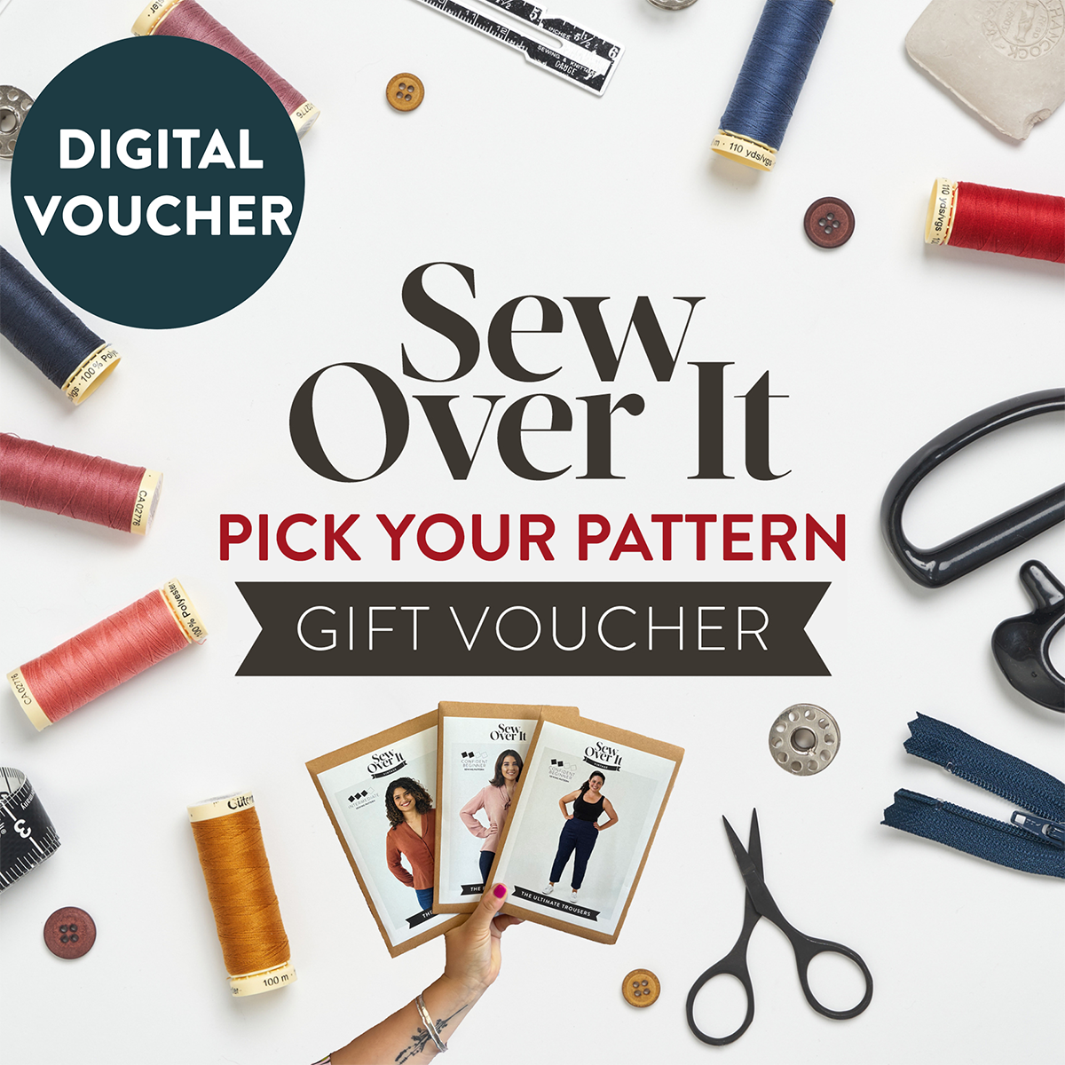 Digital Pick Your Pattern Gift Voucher – Sew Over It