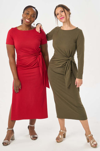 Estelle Dress - Tie-detail Knit Dress PDF Sewing Pattern - Sew Over It