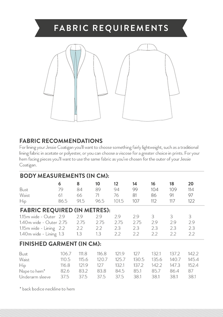 Jessie Coatigan PDF Sewing Pattern - Sew Over It