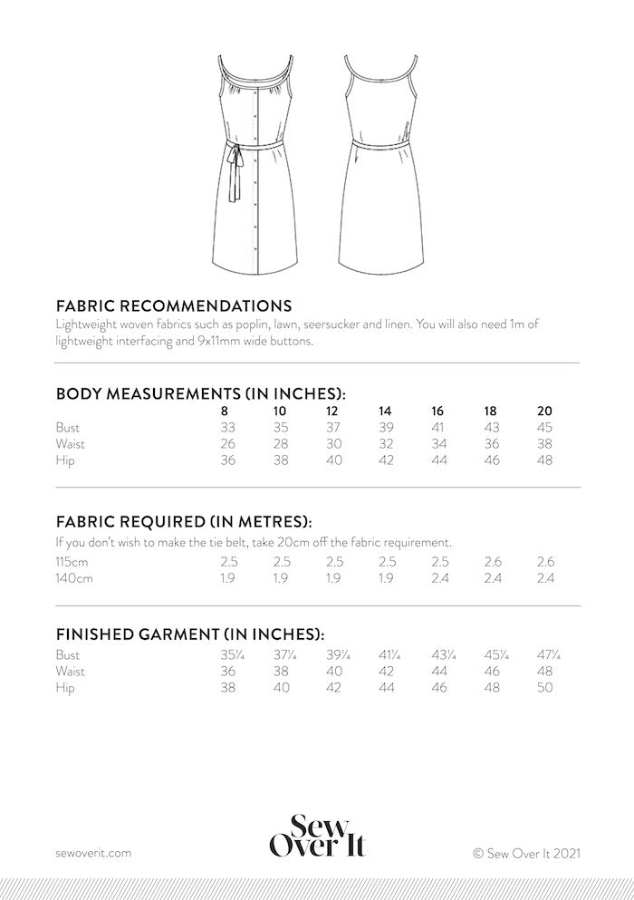 Lottie Dress PDF Sewing Pattern - Sew Over It