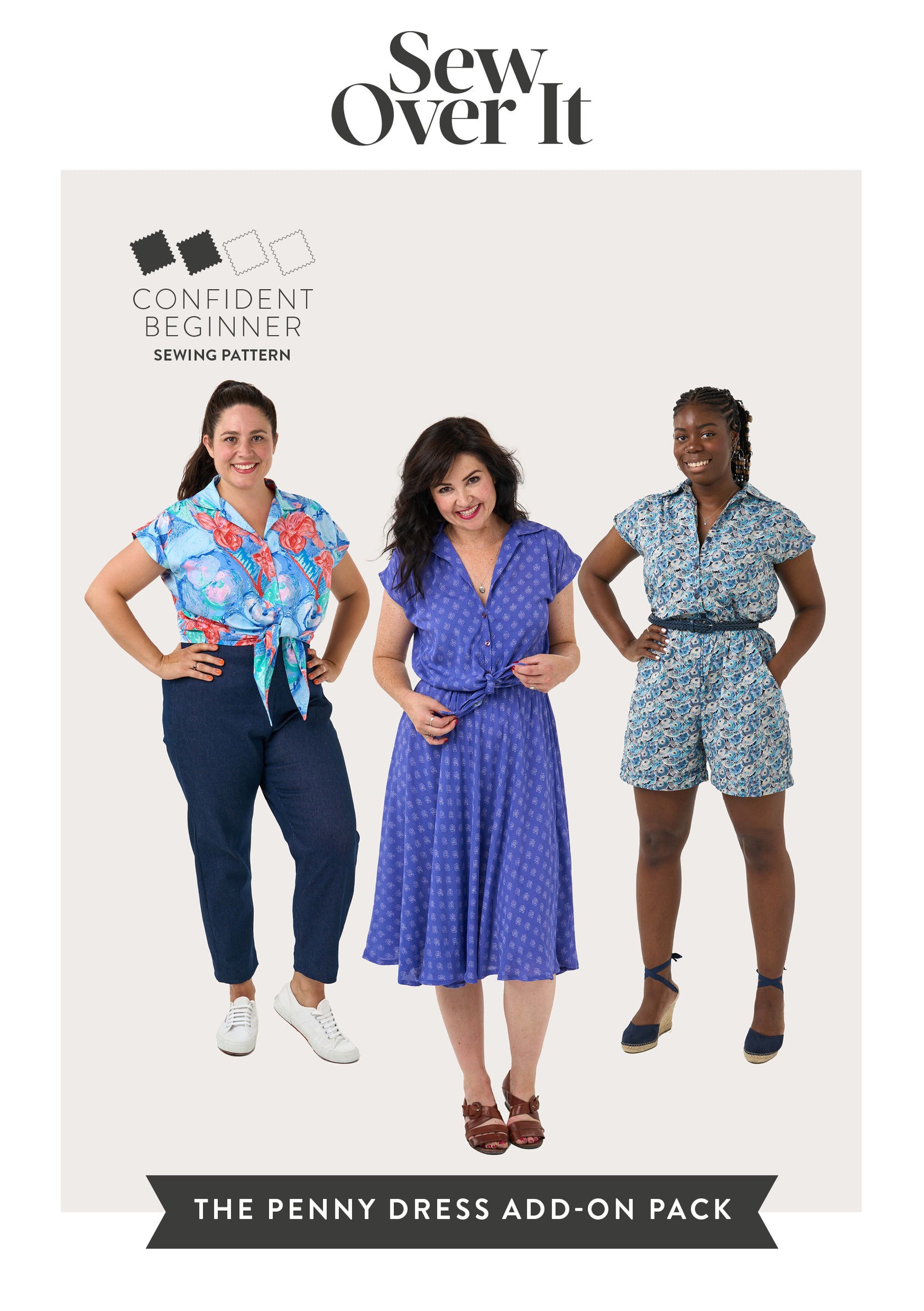 Penny Dress Add-On Pack PDF Sewing Pattern - Sew Over It