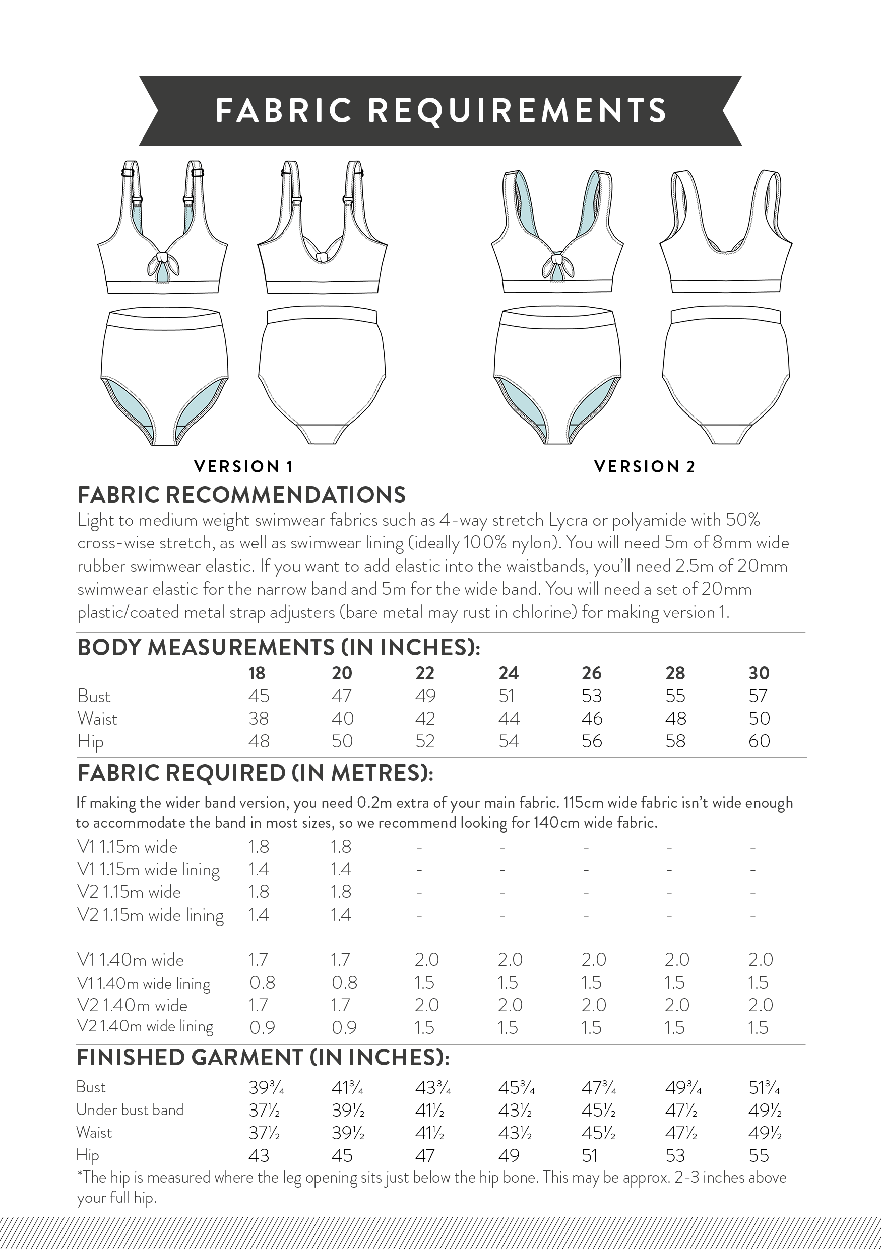 Zahra Swimsuit & Bikini - Swimwear PDF Sewing Pattern - Sew Over It