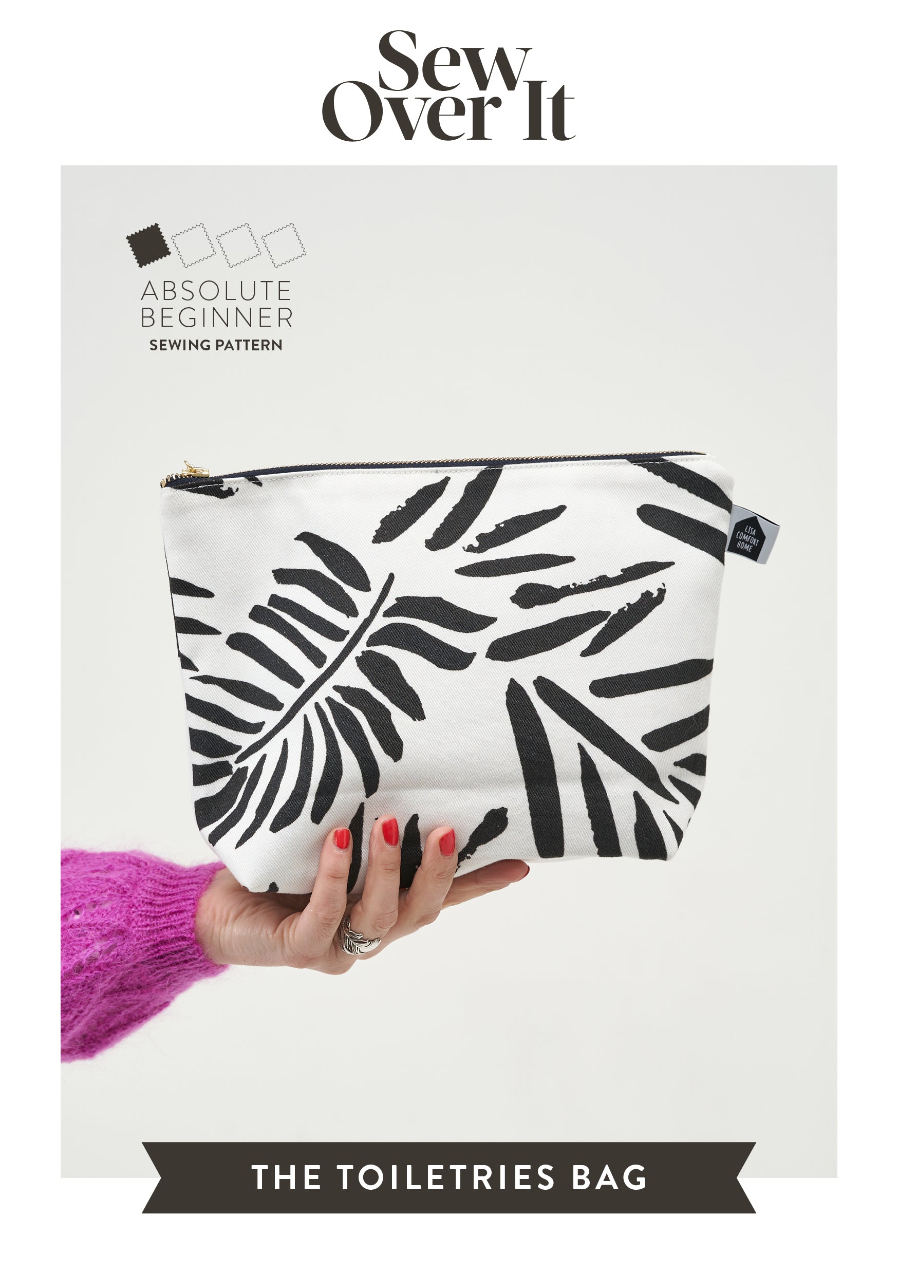 Toiletries Bag PDF Sewing Pattern - Sew Over It